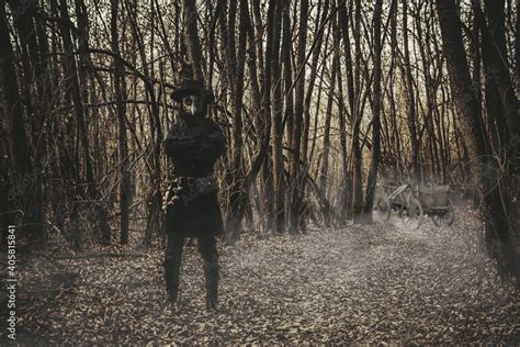 Forest Nature Tree People Outdoor Walk Trees Plague Disease Doctor Help Covid 19