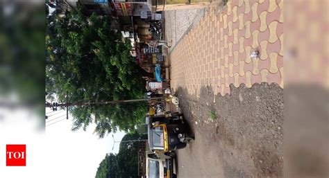 Footpath Block Times Of India