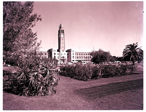 Klerksdorp 1972 Public Park With Town Hall In The Distance Atom