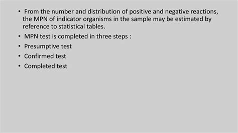Mpn And Indirect Methods Of Measurement Of Microbial Growth Pptx