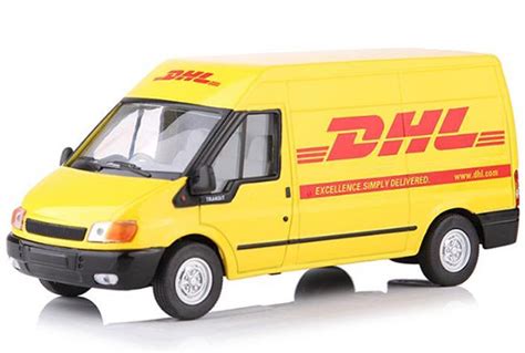 Yellow 1 32 Scale Dhl Theme Diecast Ford Transit Van Model [nb1t766] Ezbustoys Com