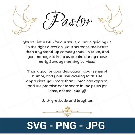 Pastor Appreciation Digital Download Poem Etsy Pastor Appreciation