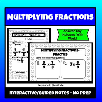 Interactive And Guided Notes BE Multiplying Fractions TPT