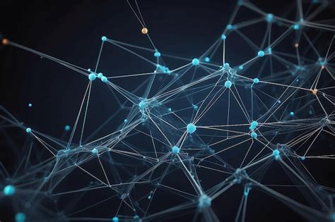 Premium Photo | Abstract background with connecting dots and lines Network connection structure ...