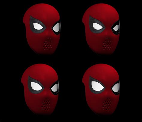 Spider Man Homecoming Faceshell Lenses 3D Model TurboSquid 1218186