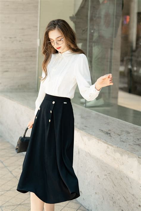 Sơ Mi Nữ Cổ đức Xếp Ly Màu Trắng La309