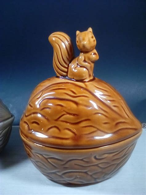 Vintage Squirrel Candy Dish Etsy