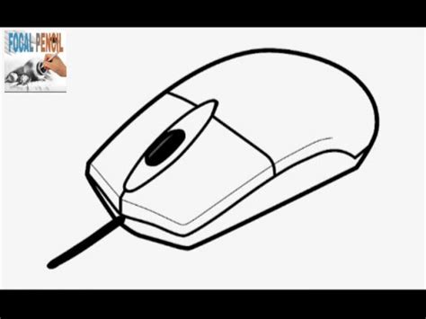 Computer Mouse Pencil Drawing