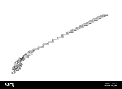 Broken Stone Steps Cut Out Stock Images And Pictures Alamy