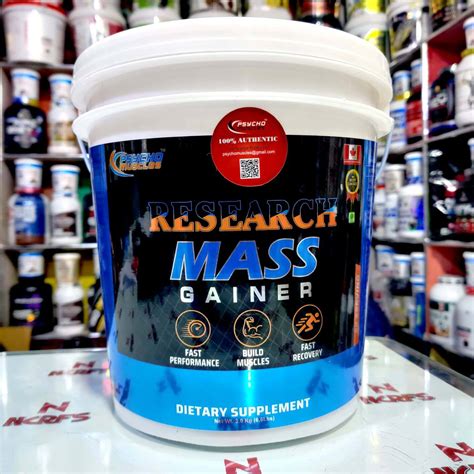 Psycho Muscles Research Mass Gainer 3kg Ncr Food Supplements
