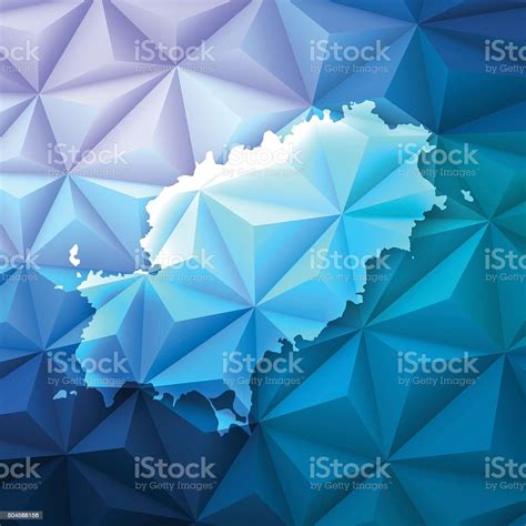 이비사 On 추상적임 다각형 배경기술저해상 폴리 기하 0명에 대한 스톡 벡터 아트 및 기타 이미지 0명 2차 도형 3차원