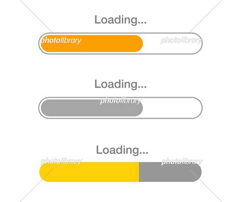 ローディングのアイコン素材 バー イラスト素材 7079529 フォトライブラリー Photolibrary