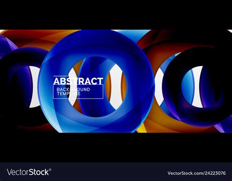 Rings Abstract Background Royalty Free Vector Image