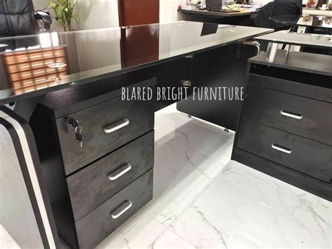 Executive Table Glass Top Office Furniture Furniture And Home Living