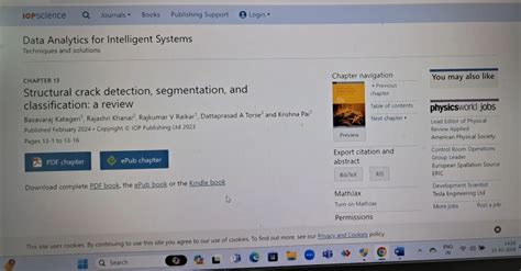 Dr Basavaraj Katageri On Linkedin Happy To Share That Our Article Structural Crack Detection