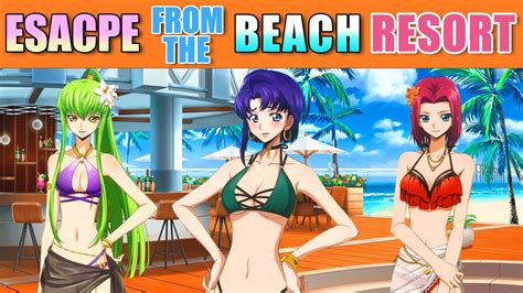 Code Geass Lost Stories Escape From The Beach Resort Youtube