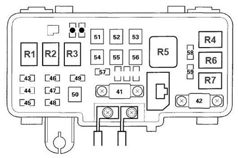 Предохранители Хонда Авансир и реле с обозначением и схемами блоков