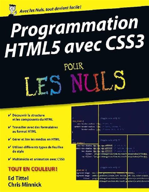 Programmation Html5 Avec Css3 Pour Les Nuls Pdfcoffeecom