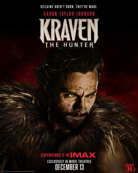 Kraven The Hunter 6 New Posters And 1 International Poster