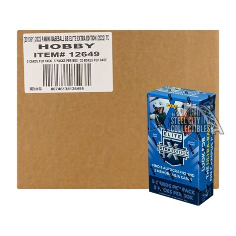 Panini Elite Extra Edition Baseball Hobby Box Case Steel City Collectibles