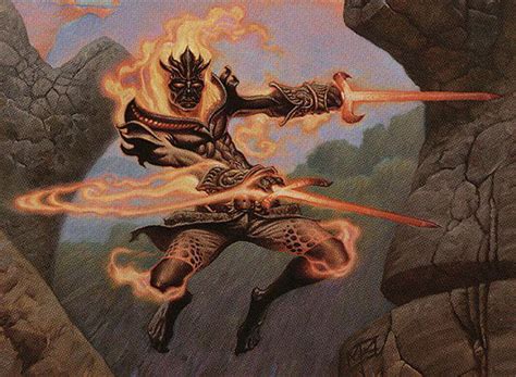 Flamekin Bladewhirl Magic The Gathering Mtg Cards