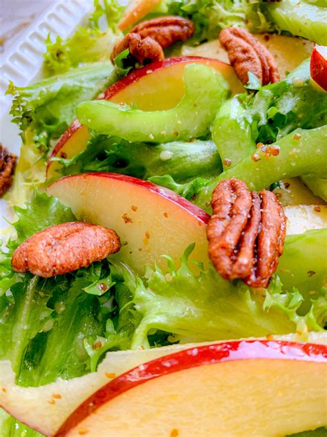Curly Endive Salad With Celery Apple And Candied Pecans Not Entirely