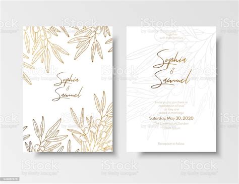 빈티지 초대장 결혼식 황금 열매와 가지 바다 갈 매 나무속 날짜 카드를 저장 합니다 우아한 골드 식물 공장입니다 저장 날짜 초대 인사말 카드 텍스트에 대 한 장소를 위한