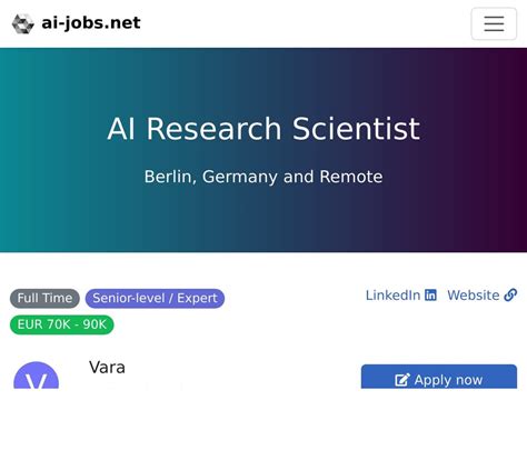 Hiring Eur 70k 90k Ai Research Scientist Remote Rtechjobs