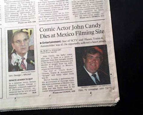 John Candy Funeral Funeral Party