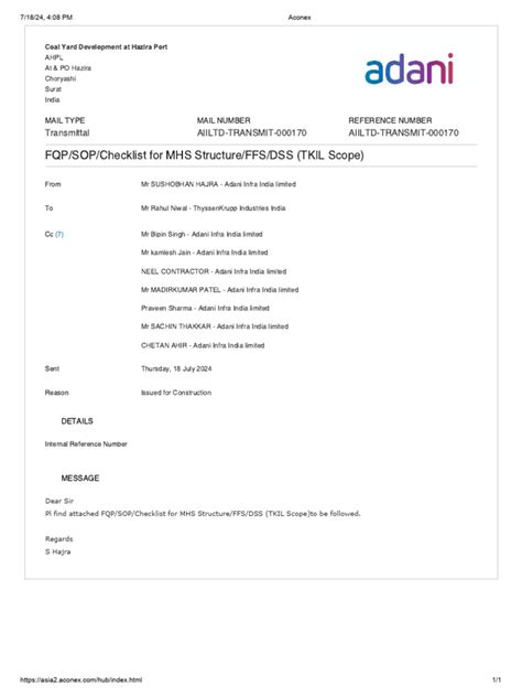 Coal Yard Development Transmittal Pdf