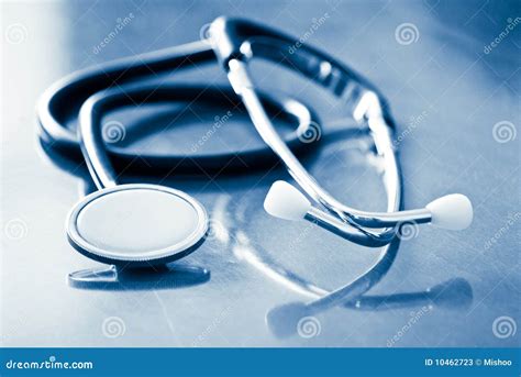 Stethoscope With Reflection Stock Image Image Of Care Equipment