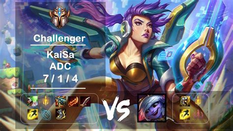 Adc Kaisa Vs Tristana Kr Challenger Patch 1221 Youtube