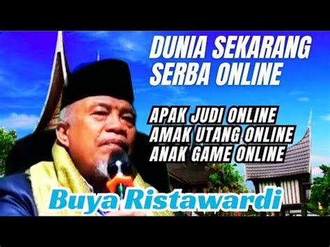 Buya Ristawardi Ceramah Agama Lucu Bahasa Minang Dunia Sekarang Serba