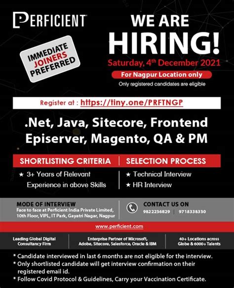 Tejashree Wandhe On Linkedin Perficient Drive For Experienced Professionals