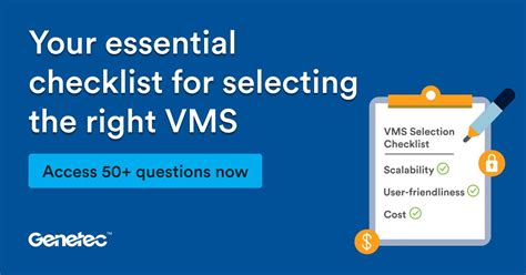 Genetec On Linkedin How To Select The Right Vms Checklist L Genetec