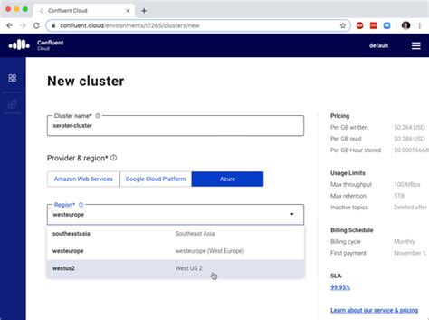 messing around with apache kafka using the confluent cloud free trial