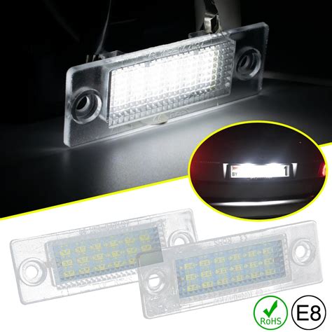 x LED 번호판 램프 번호판 라이트 폭스 바겐 멀티밴 파사트 변형 운송기 카라벨 스코다 수퍼브용 AliExpress