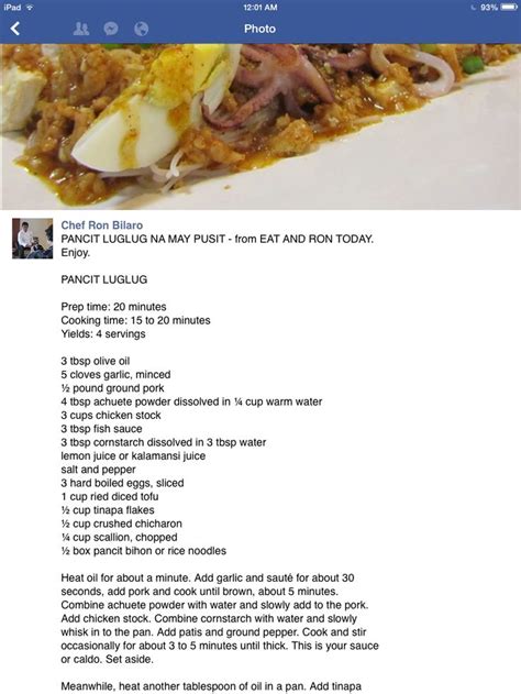 Pancit Luglug Recipe