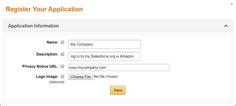 Example Configure An Amazon Authentication Provider