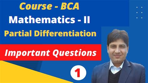 Partial Differentiation Part YouTube