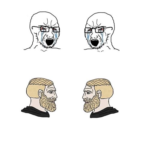 Soyjacks And Chads Blank Template Imgflip
