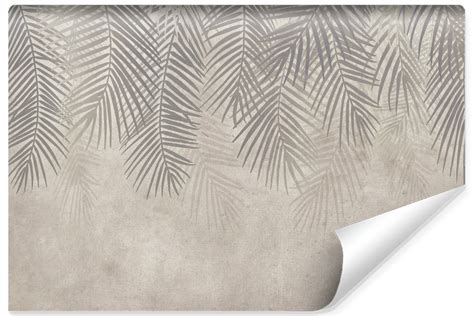 Papier Peint FEUILLES DE PALMIER Béton Je commande home24