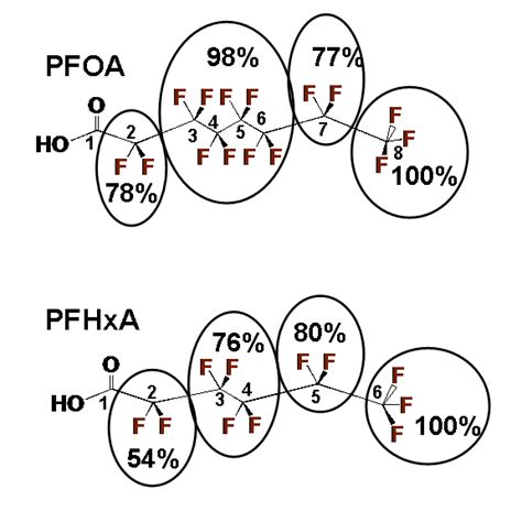 5 Epitope Maps From The H Std Nmr Experiments For Pfhxa And Pfoa In