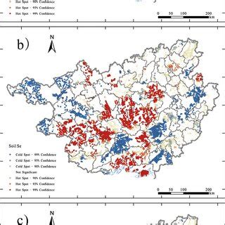 Distribution Pattern Maps Of Significant Soil Se Hot And Cold Spots Download Scientific Diagram