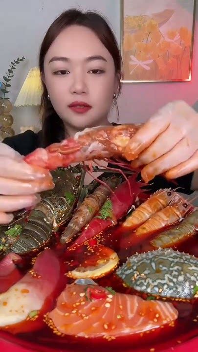 가장 지글지글 끓어오르는 랍스터 게 새우 연어 시식 쇼 Lin Vlog먹방 2438 Youtube