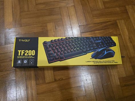 T Wolf Tf200 Keyboard And Mouse Set Computers And Tech Parts And Accessories Computer Keyboard On