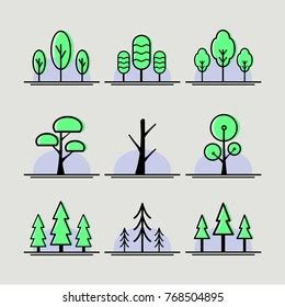Simple Tree Vector Stock Vector Royalty Free Shutterstock