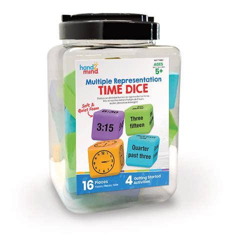 Multiple Representation Time Dice Set Of 16 H2m91267 Primary Ict