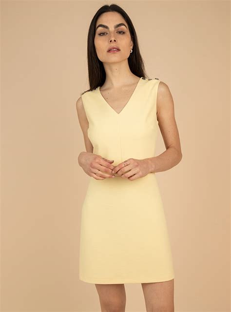 Ripley VESTIDO ASH SIN MANGAS ESCOTE V
