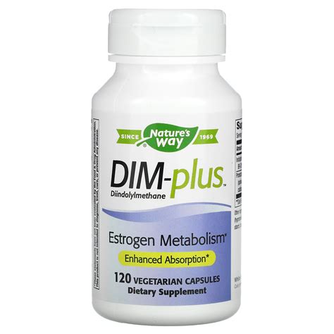 Nature S Way DIM Plus Estrogen Metabolism Vegetarian Capsules